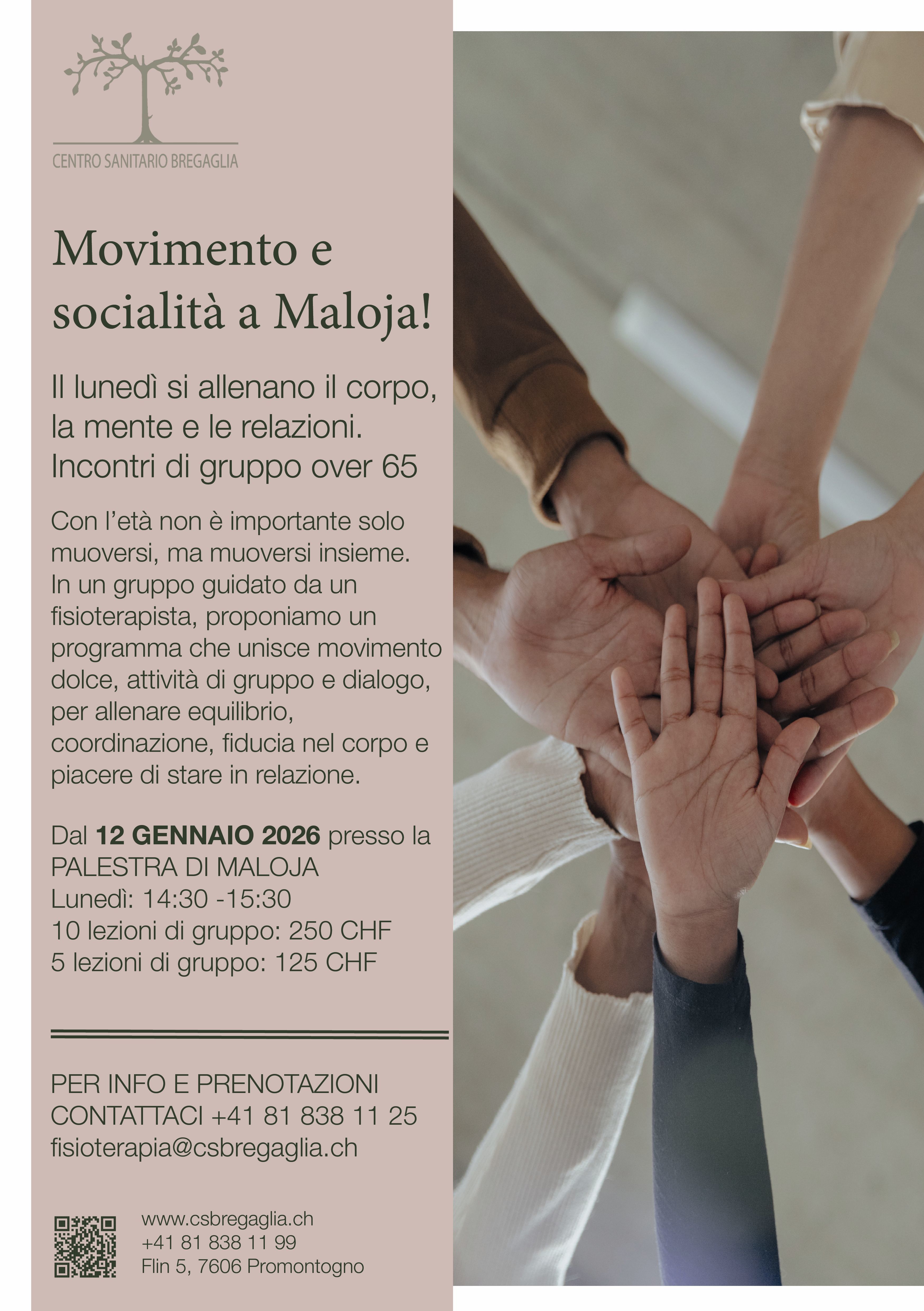 Movimento e socialità a Maloja - Centro sanitario Bregaglia